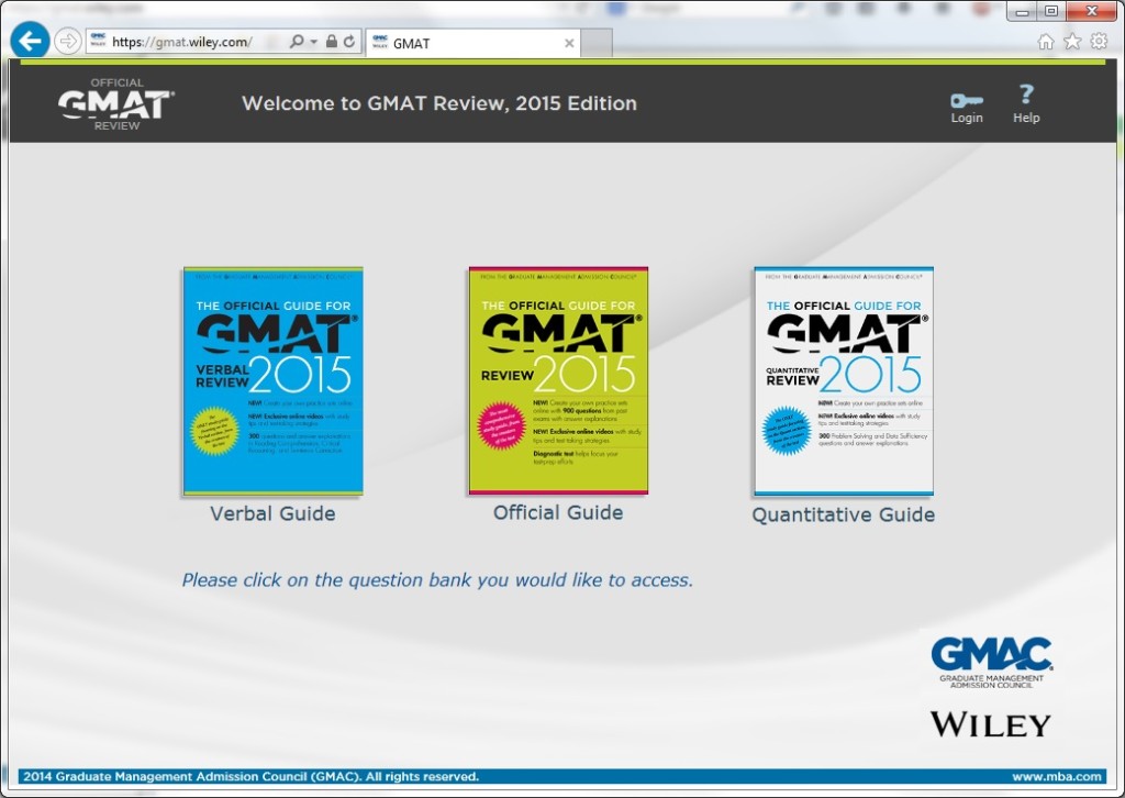 GMAT Official Guide 2015 Online Interface - GMAT Genius